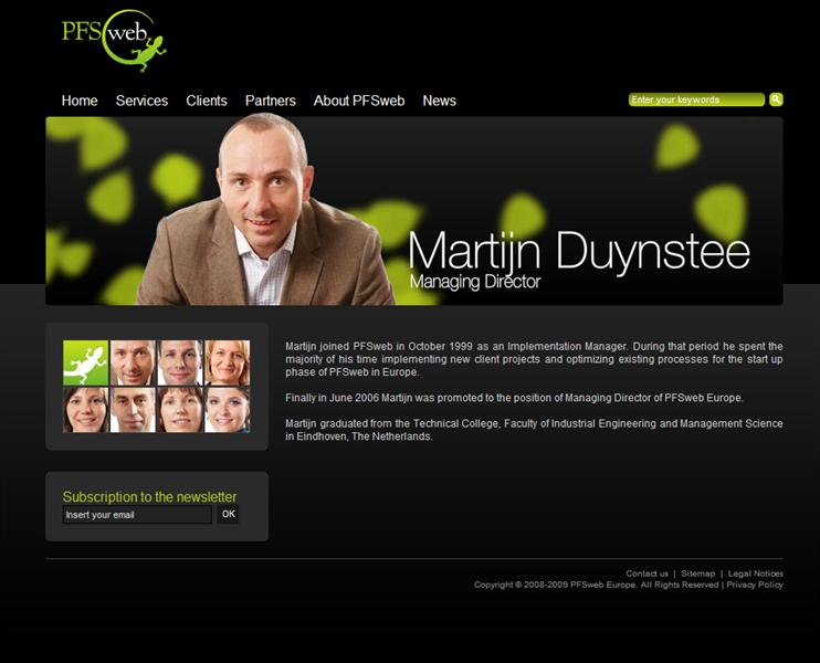Le site européen de la société PFSweb est en ligne