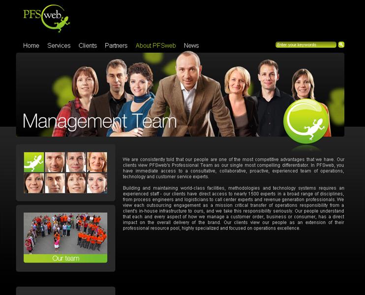 Le site européen de la société PFSweb est en ligne