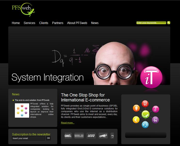 Le site européen de la société PFSweb est en ligne